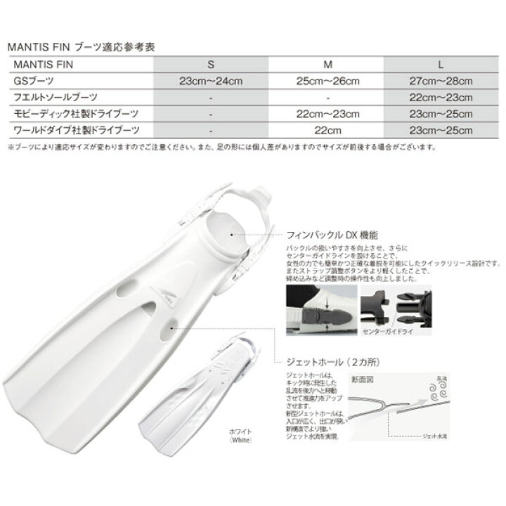 GULL ガル マンティス ドライフィン MANTIS Dry Fin ブラック Sサイズ Fin-200721IR2 格安