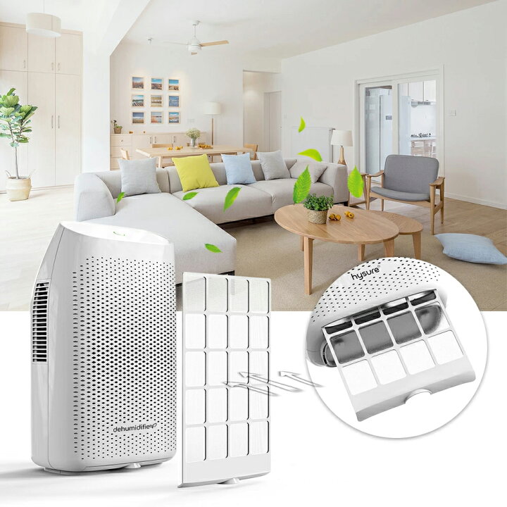 2000ml 強力除湿 PSE認証済除湿機 大容量 コンパクト 静音作業 湿気梅雨対策 結露防止 カビ防止 部屋干し 省エネ Inv-T8PBW 2021年春の