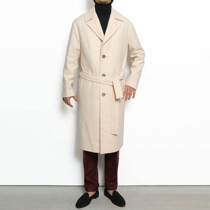 hevo イーヴォ OSTUNI ウールナイロンベルテッドシングルコート 22秋冬 2517 BLACK 2687 KHAKI 2205-OSTU725 売り出し