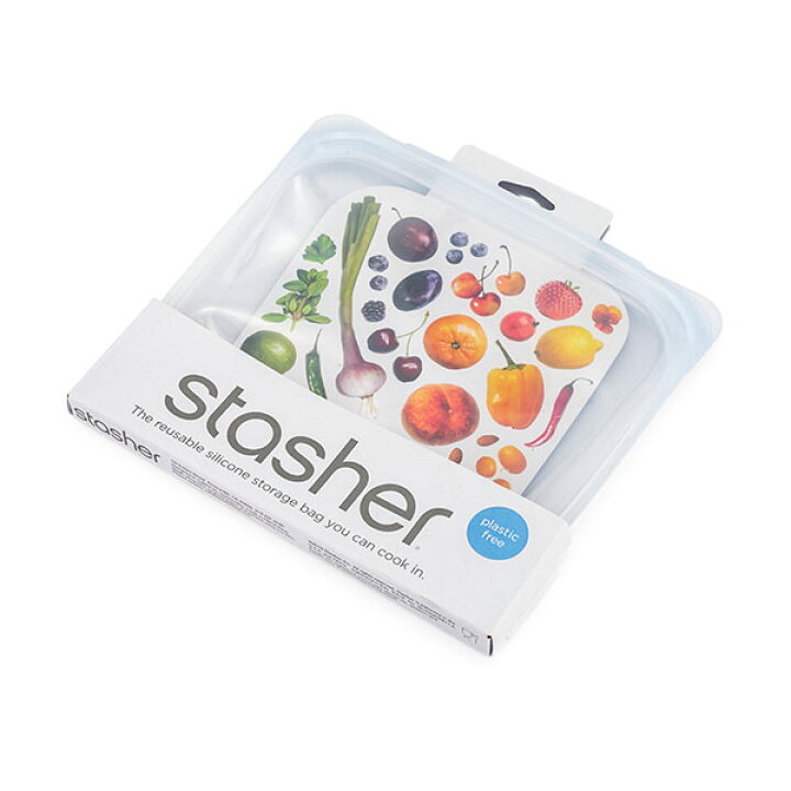 スタッシャー Stasher シリコーンバッグ サンドイッチ Mサイズ 828mL 2個セット 食品 保存袋 耐熱 早割クーポン