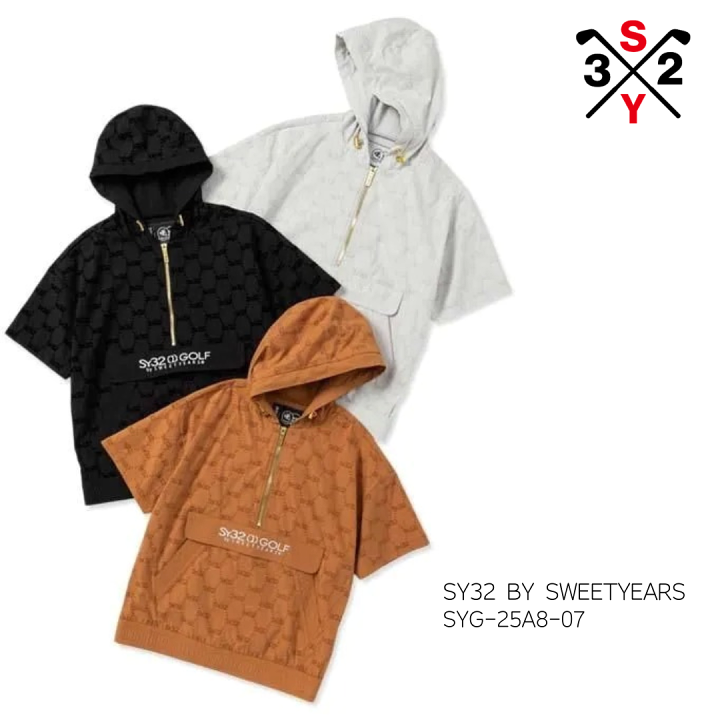 SY32 ゴルフ パーカー ハーフジップ レディースウェア おしゃれ ブランド かわいい SYG-25A8-07 お取り寄せ 楽天市場】SY32 ゴルフ パーカー ハーフジップ レディースウェア