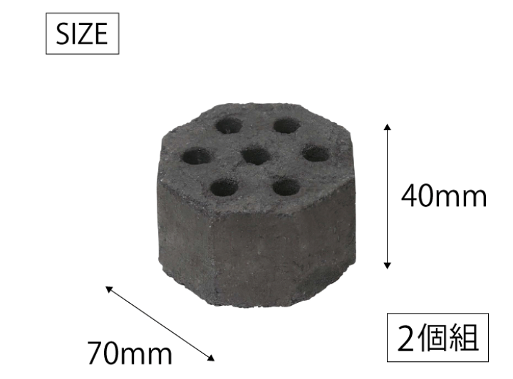楽天市場】イージーチャコール ミニ 2個組 簡単・スピード着火 固形