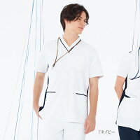 【楽天市場】FT4492 ナガイレーベン ナースウェア スクラブ 男女兼用 半袖 ストレッチ性 制菌加工 制電 吸水 防汚 透け防効果 PHSポケット ループ付き NAGAILEBEN 医療用 ...