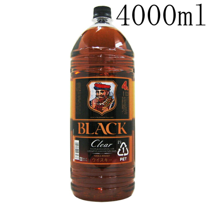 上質で快適 ブラックニッカ クリアブレンド 4L 4000ml×4本 ペットボトル ニッカウイスキー 送料無料 北海道 沖縄 離島は対象外 yoshiyuki0804.sub.jp