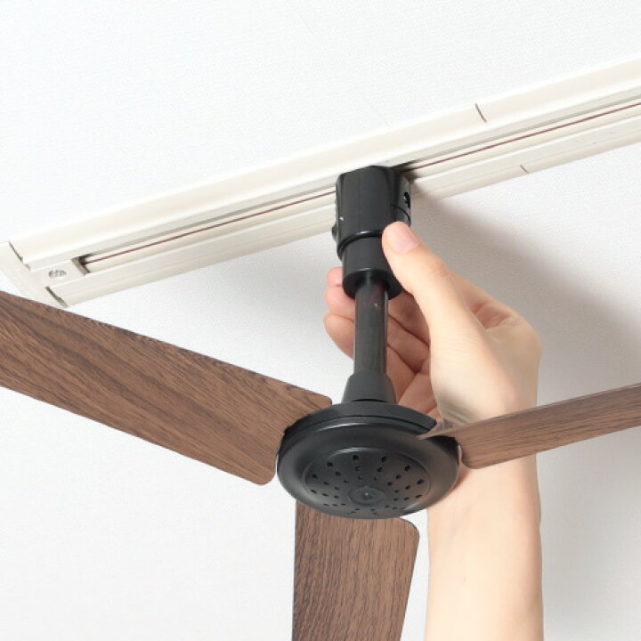 シーリングファン 小型 BRID GENERAL ダクトレール ファン ウッド Φ40 DUCT RAIL FAN WOOD 003308 ...