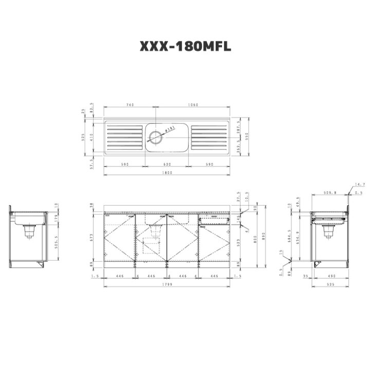 11 5 土 5％OFFクーポン対象ストア G4V-180MFR クリナップ CLEANUP 木キャビキッチン クリンプレティ 流し台180cm ペールウッド 右タイプ 送料無料 大特価