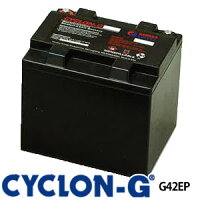 【楽天市場】サイクロンG G42EP ディープサイクルバッテリー エナーシス製 (ホーカーバッテリー) 蓄電池 サイクルサービス バッテリー ...