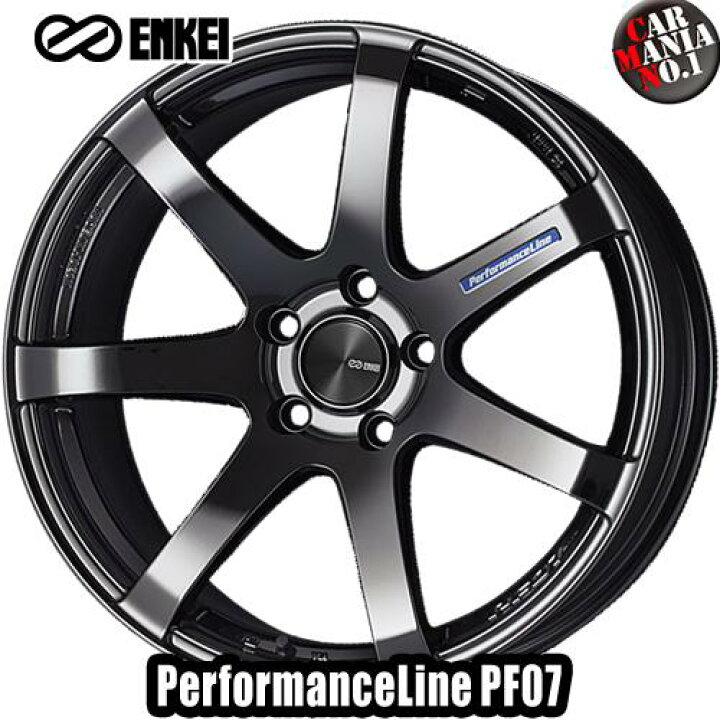 ストア 納期注意 業販品 直送品 ENKEI Performance Line PF07 18インチ 8J 35 5-112 75φ DS シルバー ホイール 4本 個人名での注文不可 ...