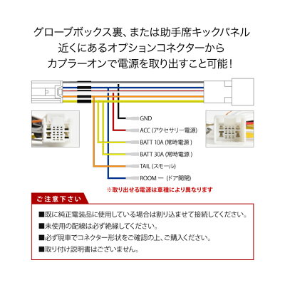 【楽天市場】MXPK11 MXPK16 MXPK10 MXPK15 アクア R3.7～ 電源取り出し ハーネス sgb15：イネックスショップ