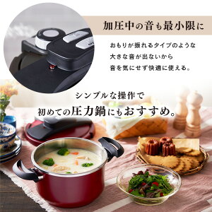 【楽天市場】【25%ポイントバック！】両手圧力鍋5L NRAN-5L グレー レッド ブラウン 送料無料 両手圧力鍋 5L 圧力鍋 両手 鍋 なべ ナベ 圧力 圧力調理 ...