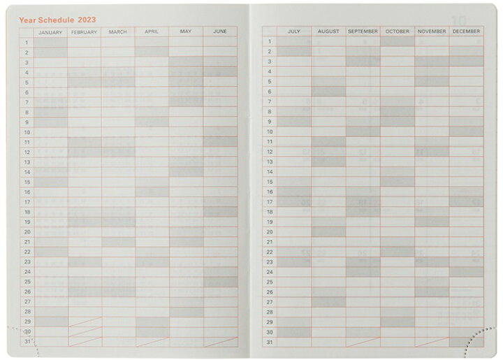 デルフォニックス 2023年 手帳 ダイアリー A6 ウィークリー リネンブロック 130109-921 サテンクリーム 高額売筋