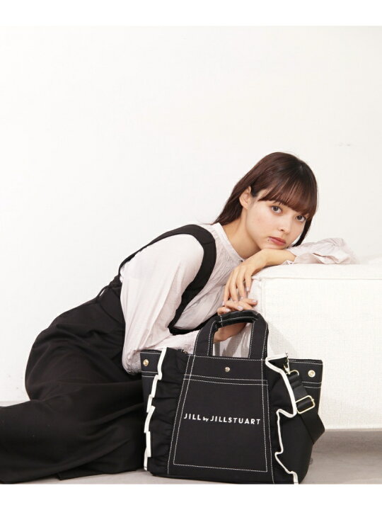 Jill By Jillstuart フリルトートバック ベージュツイード 大 【限定品】 30 割引 Swim Main Jp