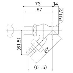 【楽天市場】KVK キー式散水栓 一般地用 【品番：K8QJ】：住設プロ 楽天市場店