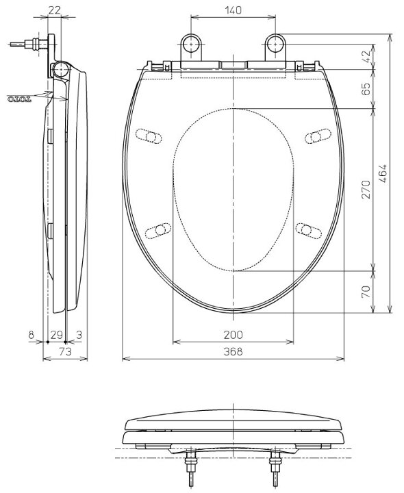 TC300#NW1 TOTO普通便座 前丸 ホワイト ソフト閉止付き レギュラー 普通