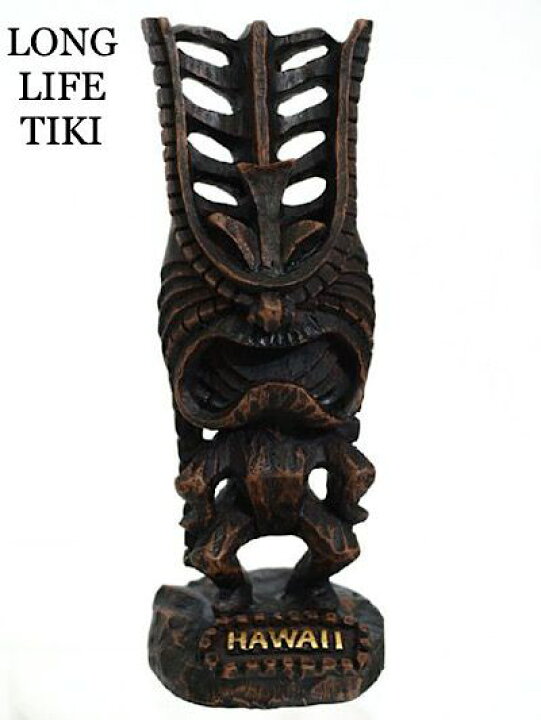 ハワイの神様☆TIKIティキ サイズM LUCKY TIKI GOOD OF MONEY HAPPY KU GOD WINNER LONG ...
