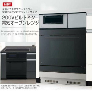 【楽天市場】[NE-DB1000+NE-DU100S] パナソニック 電気オーブンレンジ ビルトイン電気オーブンレンジ+ストッカーセット 1300W パワフルスチーム 本体：ブラック 収納部 ...
