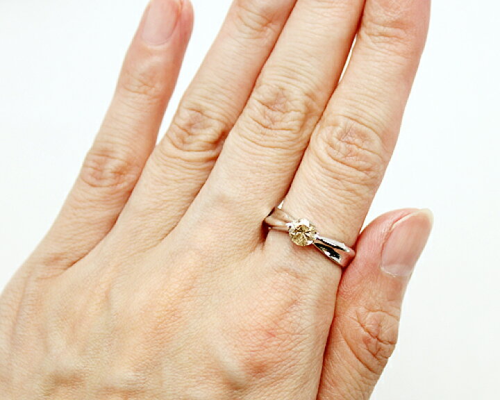 ブラウンダイヤK18WG 合計 0.5ct - ピアス(両耳用)