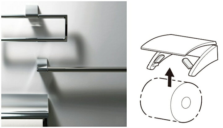 ∞ SC-31M-XC カワジュン ペーパーホルダー クローム+鏡面 61％以上節約