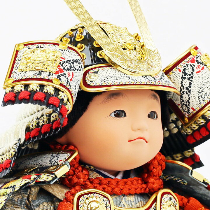 華麗 1 5迄 新春ポイント5倍セール 五月人形 5月人形 健シリーズ 健ちゃん 子供大将 武者人形 鎧 鎧飾り 甲冑飾り 人形工房天祥 限定 オリジナル 人形工房天祥オリジナル 白絲褄取 鎧