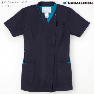 【楽天市場】ナガイレーベン 白衣 スクラブ RF5122 RF5142 レディース 半袖 手術衣 ジャケット Naway ドクター ナース ...