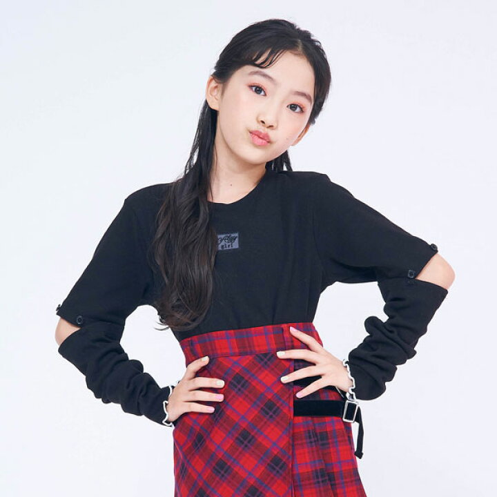 子供服 ALGY アルジー レイヤー ロン T キッズ 女の子 子ども ジュニア 通学 小学生 中学生 Tシャツ 新作 2022秋冬 最大93％オフ！