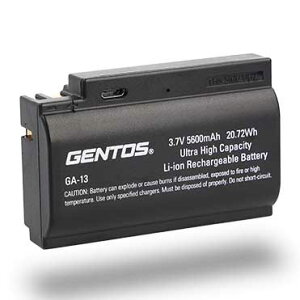 【楽天市場】☆GENTOS/ジェントス GA-13 Gシリーズヘッドライト専用リチウムイオン充電池 3.7V 5,600Ah：工具ショップ