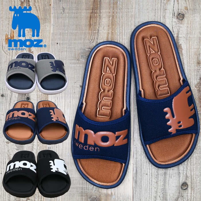 サンダルメンズシャワーサンダルmozモズリカバリーサンダルアフターサンダルアフターシューズS-LLL黒ブラックグレーネイビー軽い軽量夏海涼しい快適ソフト天板柔らかい低反発履きやすい楽ちんラク ...