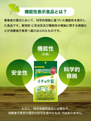 【楽天市場】【公式】 イチョウ葉エキス サプリ (機能性表示食品) 脳の血流を改善し 記憶力を維持 国内製造 【1袋60粒×3袋：約3カ月分 ...