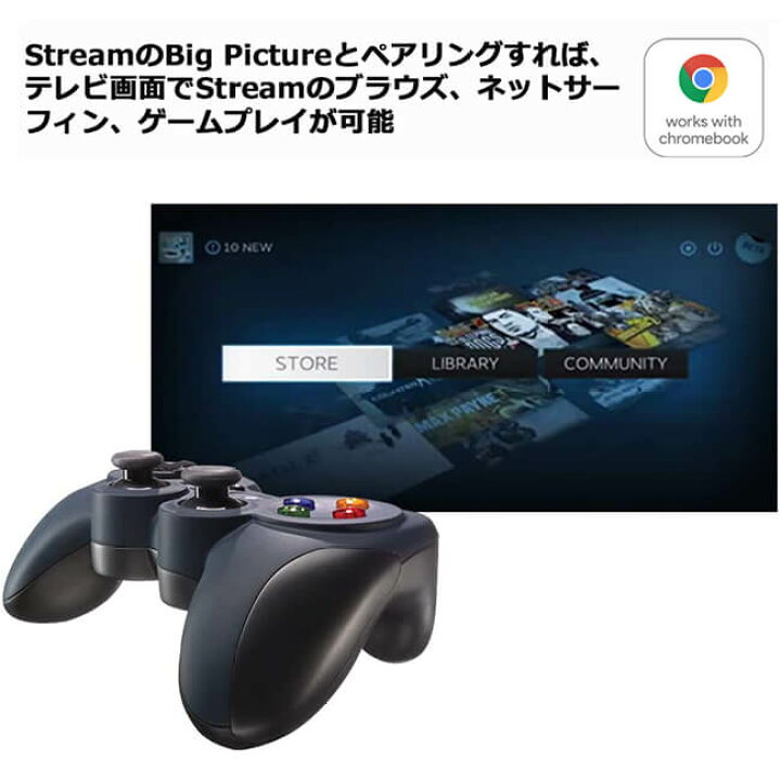 ロジクール公式ストアゲームパッド コントローラー Logicool 切替スイッチ Xinput DirectInput FF14 有線 G ...