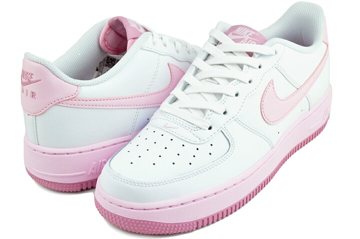 [ナイキ] エア フォース 1 GS J AIR FORCE 1 GS ホワイト/ピンク FV5948-102