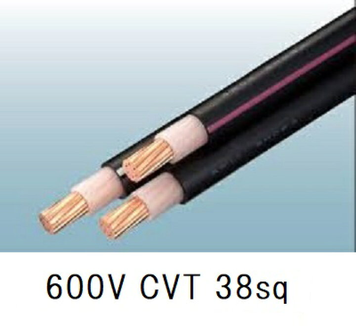 NEW 即日発送 100mにて 600V CVTケーブル 38sq×3芯 38mm 3c 住電日立 電線 フジクラ CVT38SQ CVT38 fawe.org