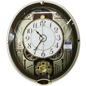 【楽天市場】セイコー ディズニータイム からくり時計 電波時計 ミッキー メロディー12曲 ホワイトマーブル柄 連続秒針 スワロフスキー ...