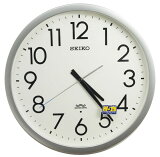 【楽天市場】セイコー SEIKO 電波プログラムクロック PT201S 32チャンネルプログラム 電波時計 銀色メタリック 学校 作業所 ...