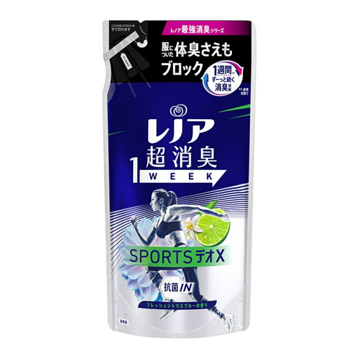 【予約販売】本 PG レノア 超消臭 1week スポーツデオX フレッシュシトラスブルー つめかえ用 400ml 柔軟剤 ※ポイント最大20倍対象 www ...