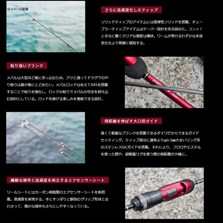 アジングロッド ダイワ 月下美人 MX 68L-S N 2ピース 期間限定60％OFF!