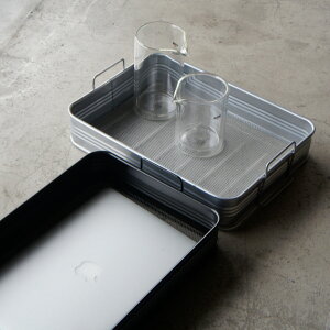 【楽天市場】Stack Metal Tray スタックメタル トレイW39×D28×H7cm スタッキング トレー オフィス メッシュ トレイ ...