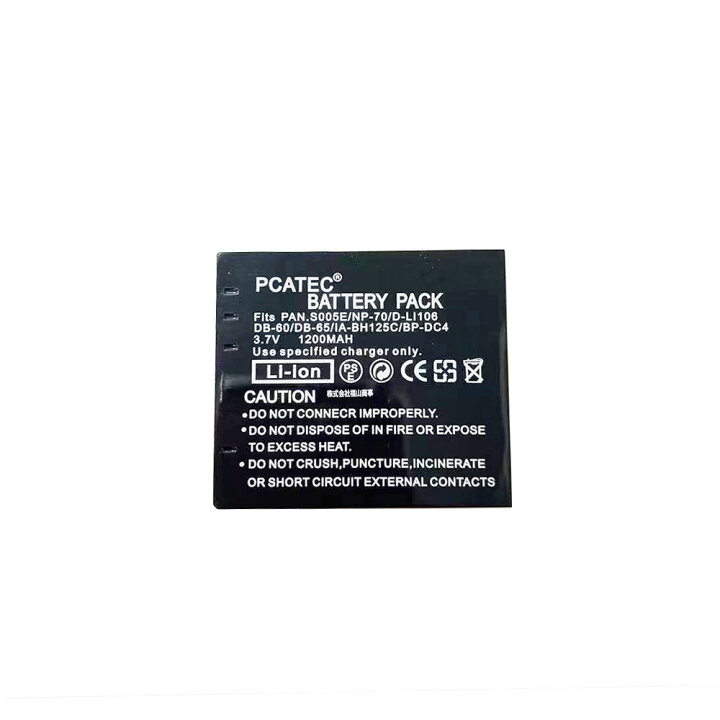 送料無料 FUJIFILM NP-70 CGA-S005対応互換大容量バッテリー 1150mAh FinePix F20 F40fd ...
