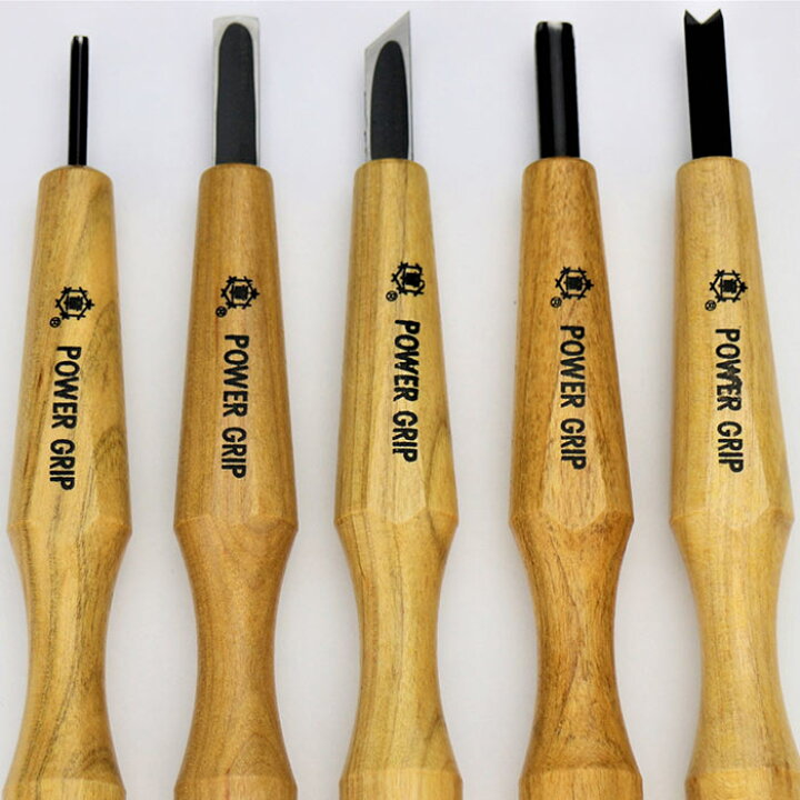 内祝い 三木章刃物 パワーグリップ彫刻刀 5本組 グレーケース 800053 yoshiyuki0804.sub.jp