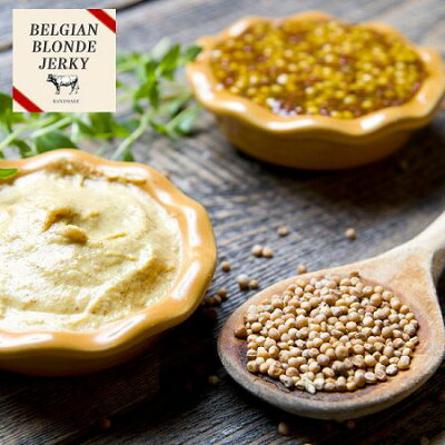 【楽天市場】国産牛ベルジャン ビアマスタードジャーキー Belgian beer jerky mustard 30g：わたせい【プレミアムデリカ】