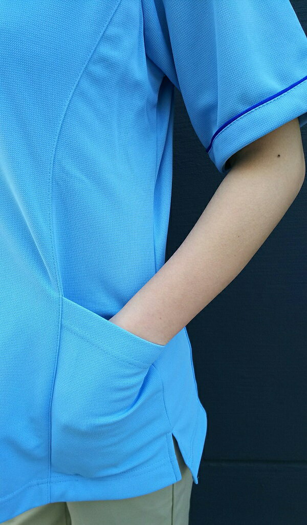 【楽天市場】サイドポケット付半袖ポロシャツ(兼用) AZ-7668 SS～5L後ろ ポケット 介護 福祉 保育士 動きやすい かわいい ユニフォーム 制服 ニット 吸汗 速乾 透けない 制電 ...