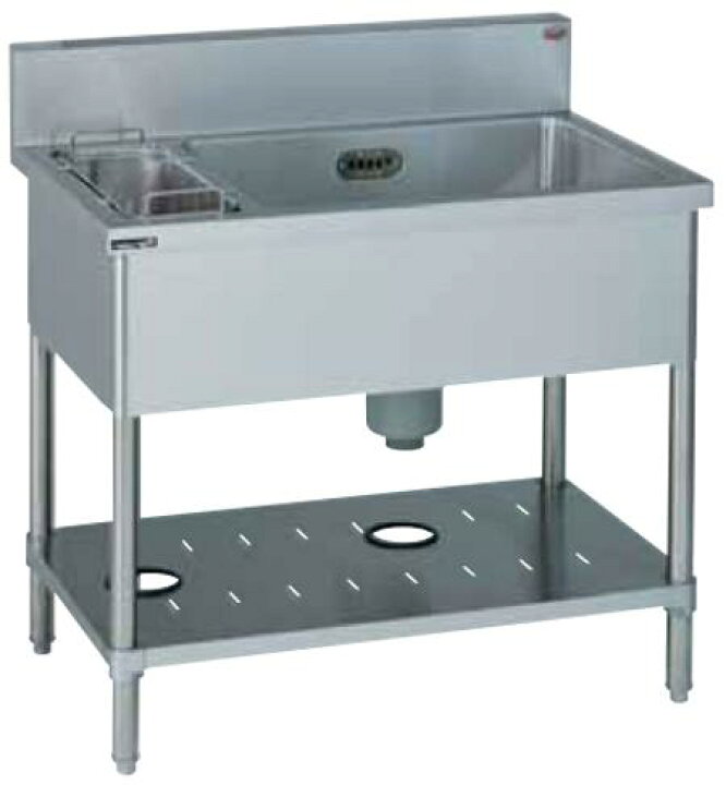 一槽ゴミ入付シンク BSG1-126L, BSG1-126R 幅1200×奥行600×高さ800 mm 100％安い