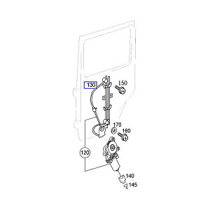【楽天市場】ベンツ Gクラス W463 ゲレンデ パワーウィンドウレギュレーター 右リア 4637301046 G320 G500 ...