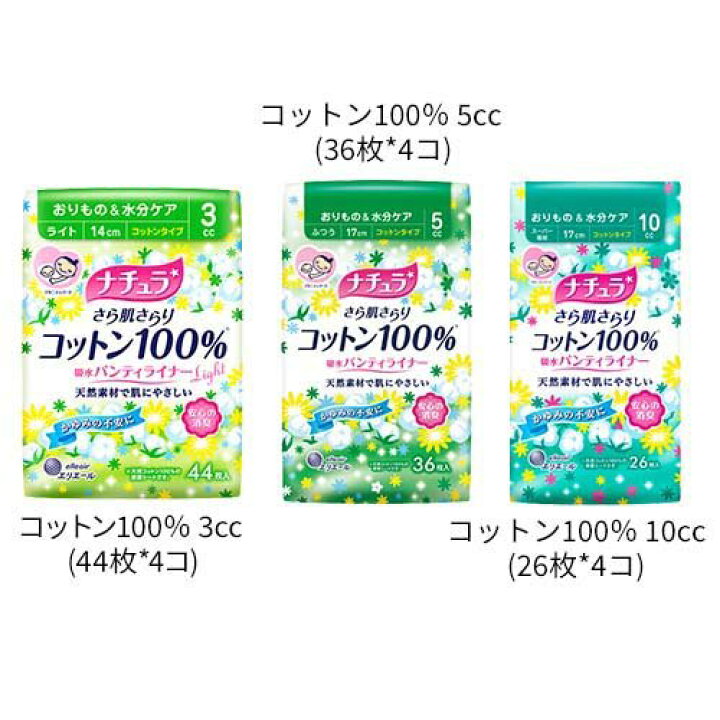 【国産】 ナチュラ さら肌さらり 軽やか 吸水パンティライナー 5cc 17cm 72枚 × 2袋 atline.ne.jp