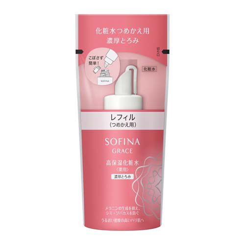 【楽天市場】ソフィーナグレイス 高保湿化粧水(美白) 濃厚とろみ つめかえ(130ml)【ACos】【ソフィーナ(SOFINA)】：楽天24