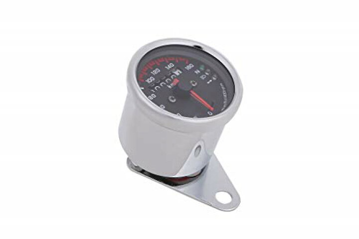 感謝価格 バイク 機械式 スピードメーター 160km LED インジケーター 60mm 汎用 バルカン イントルーダー シャドー GN125 他 yoshiyuki0804.sub.jp