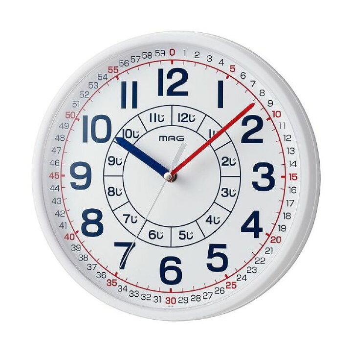 ノア精密 W-734 WH-Z MAG電波防塵防水掛時計 ナヤ MAG ホワイト 【特別セール品】