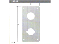 【楽天市場】MIWA LAゴールLG用穴あり HL エスカッション KE-09(KE09)：リプレ カギとドア廻り金物専門店