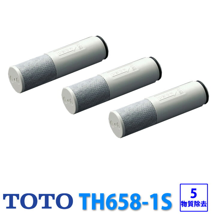 TOTO TH658-1S 3個入り TH6581S 浄水器 浄水器兼用混合栓用 標準タイプ キッチン 水 水道水 【SALE／87%OFF】