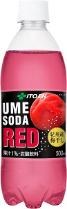 価格.com - 『飲むクエン酸という感じ』 伊藤園 UME SODA RED 500ml×24本 PET まぐたろうさんのレビュー評価・評判