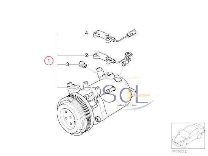BMW E46 E39 E38 エアコンコンプレッサー HELLA BEHR製 優良OEM製 64526910458 6452-6911 ...